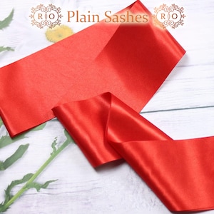 Plain Sash Blank Sash Ribbon Sashes Decorate Sash Satin Sash Pack of 10 ...