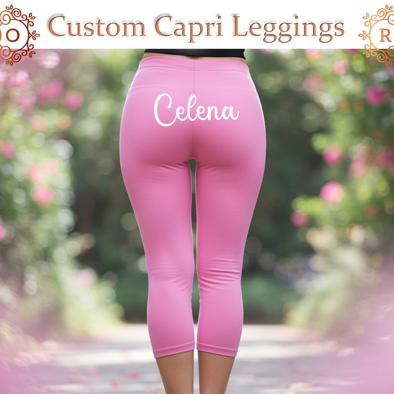 Monogram Yoga Pants - Etsy