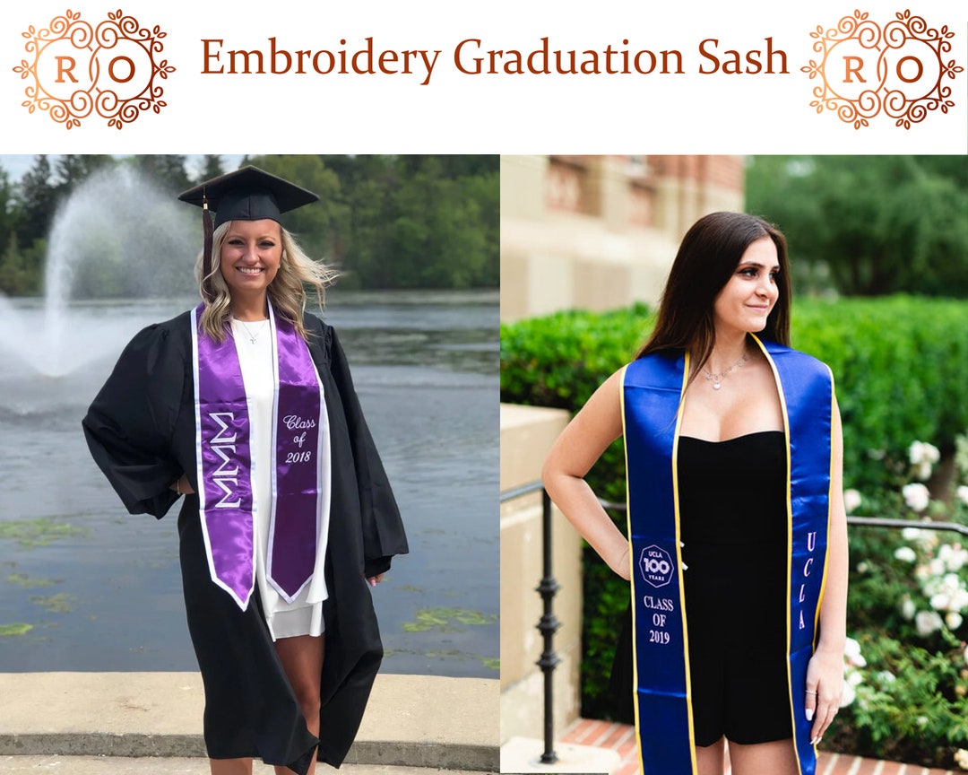 Customized Embroidery Lace Sash Custom Graduation Sash Lace - Etsy