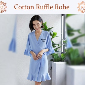 Ruffle Bridesmaid Robes Bridal Party Robes Set of Wedding Robe ...