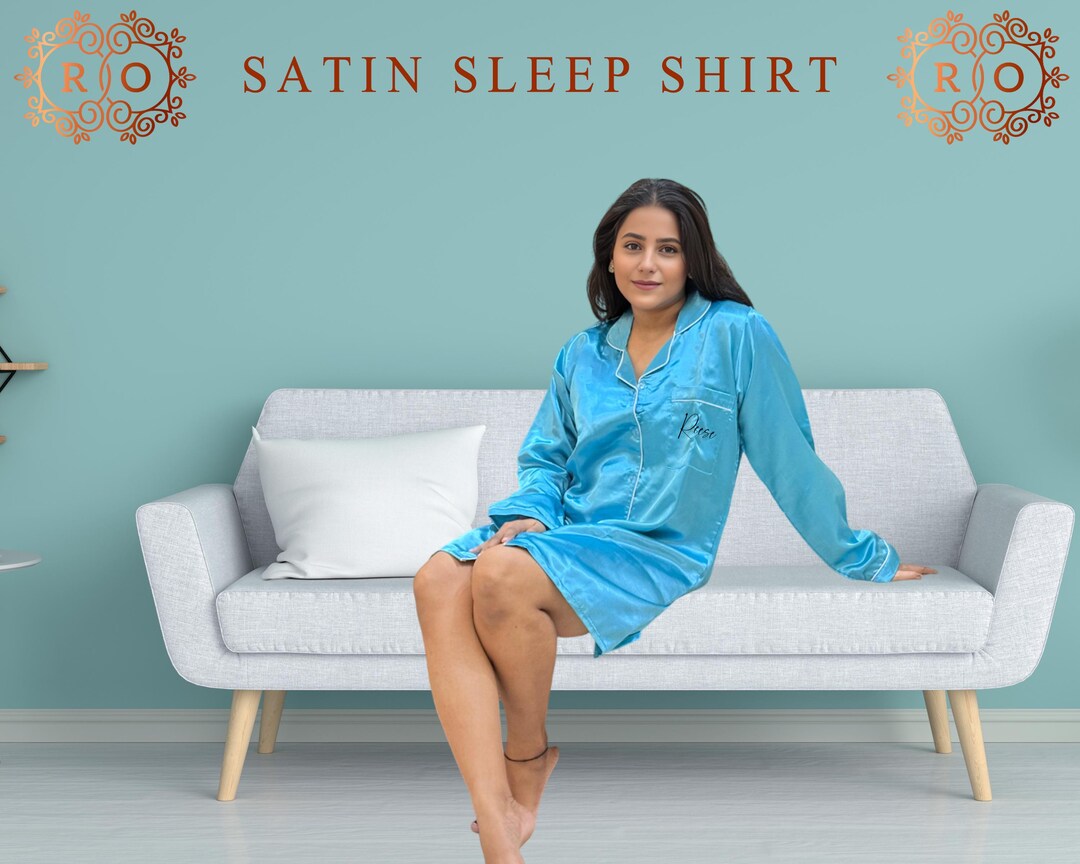 Personalized Sleep Shirts Plus Size Sleepshirt Customized Sleepshirts ...