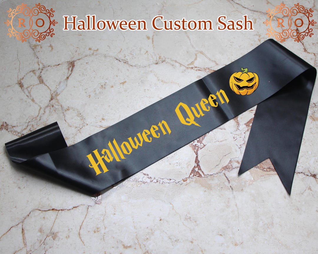 Gothic Party Sash - Halloween Bride to Be Sash - Custom Gothic Sash ...