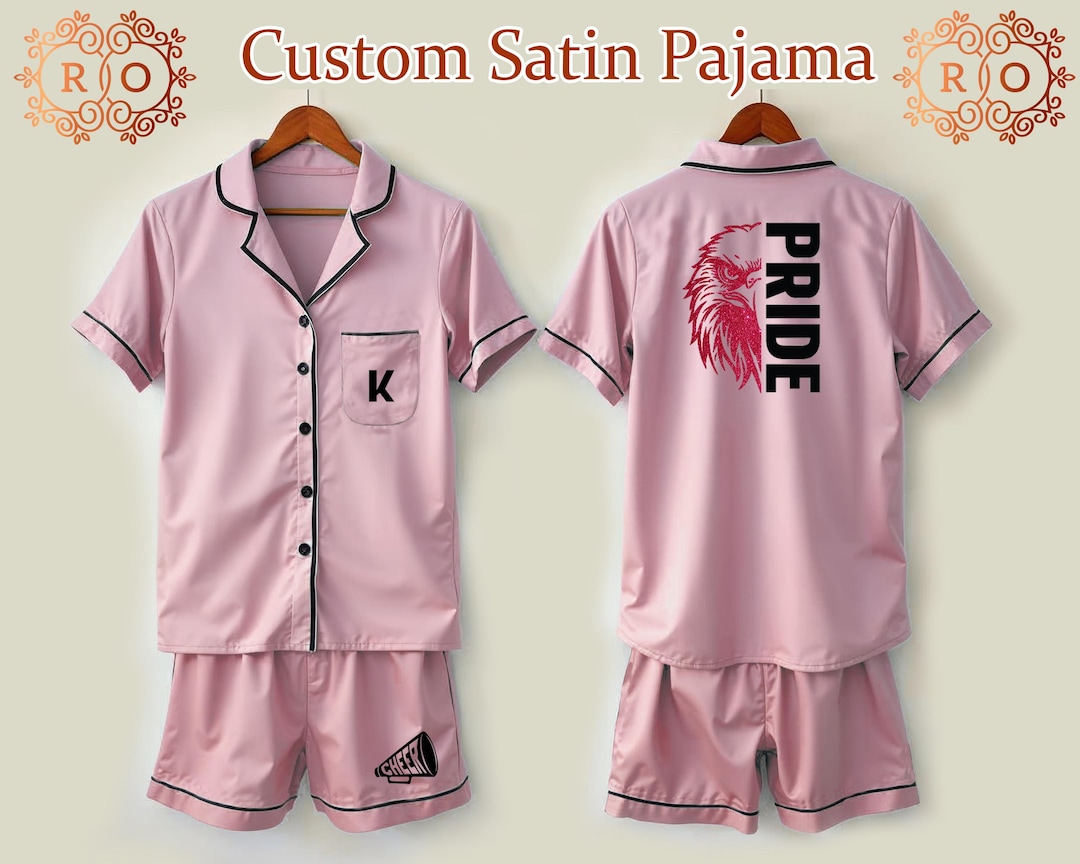 Customized Pride Cheer Team Pajama Sets Custom Pajamas Personalized ...