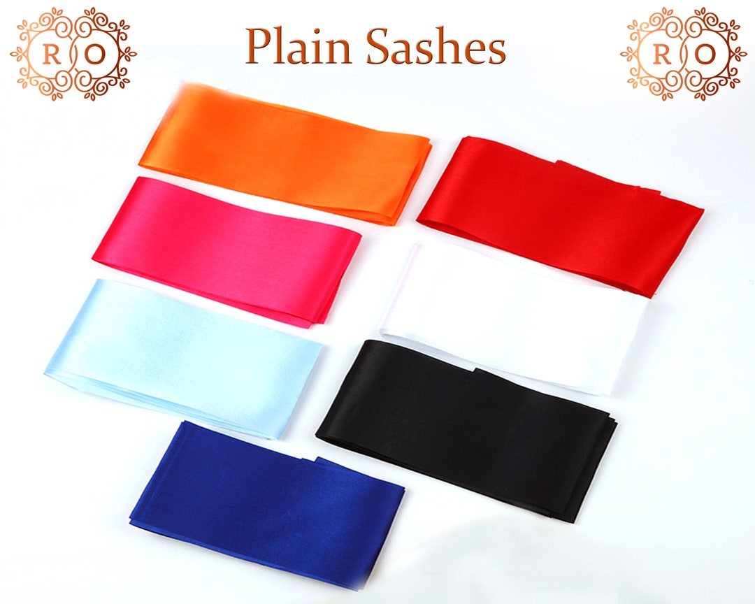 PLAIN / BLANK SASHES Hen Night Hen Party Corporate Plain Sashes - Party ...