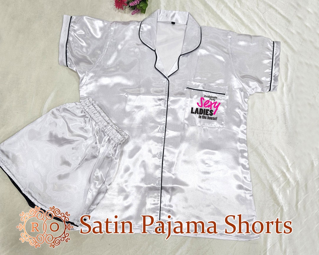Custom Satin Pajamas, Sleepover Birthday Pajamas, Personalized Pajamas ...
