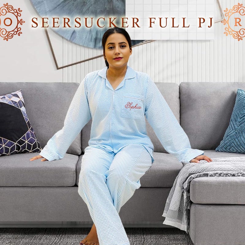 Monogrammed Pajamas - Etsy