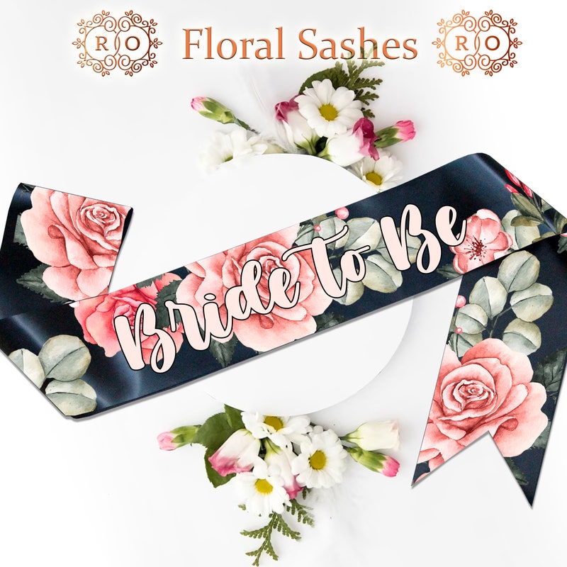 Floral Bridal Sash - Etsy