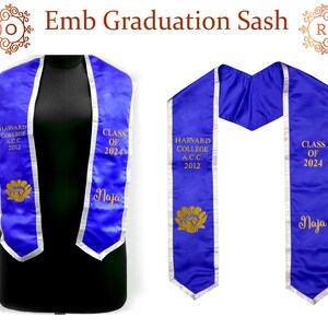 Customized Embroidery Lace Sash Custom Graduation Sash Lace Sash ...