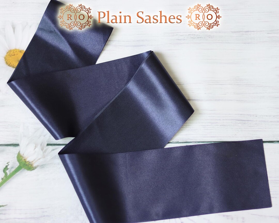 Plain Sash Blank Sash Ribbon Sashes Decorate Sash Satin Sash Pack of 10 ...