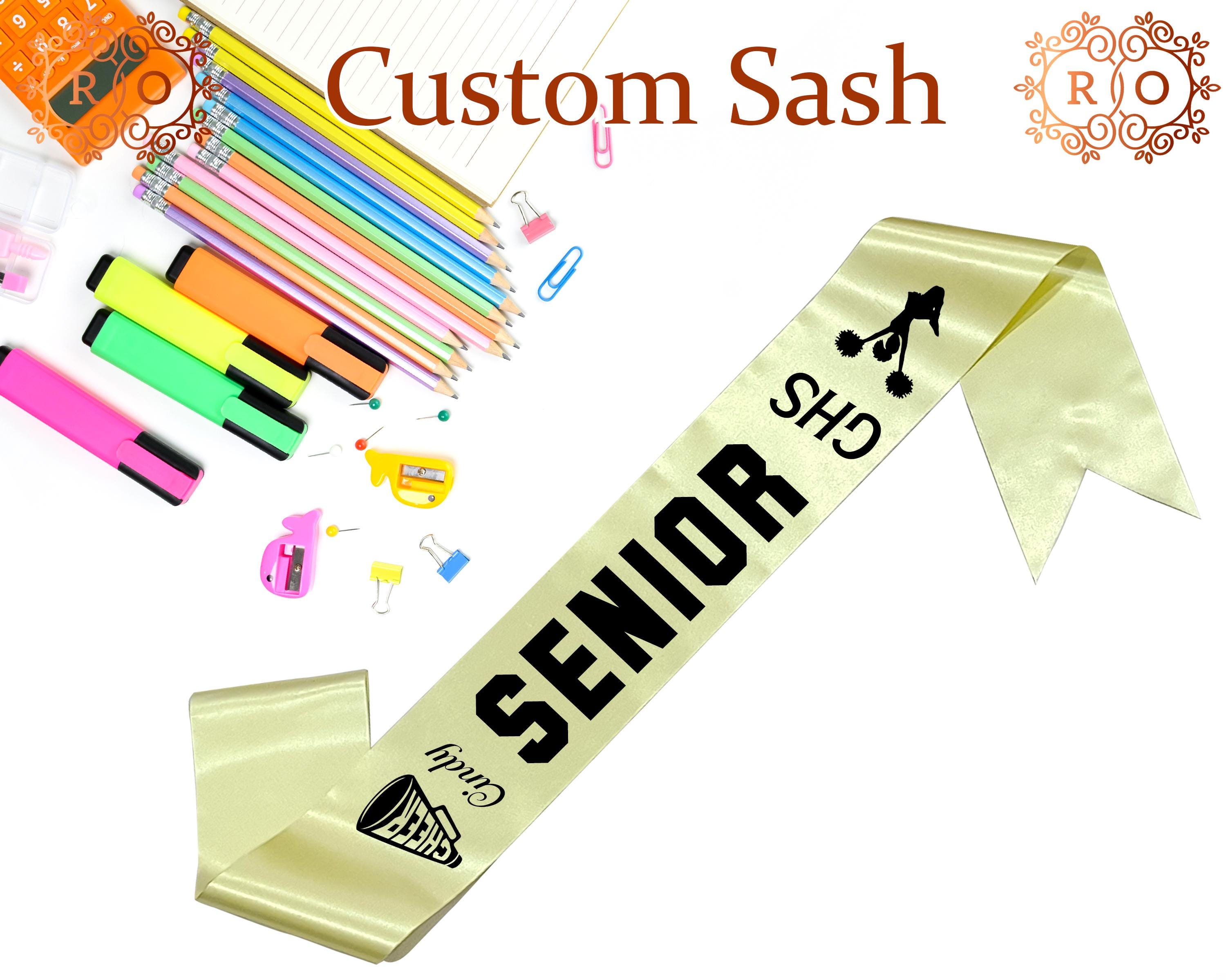 Personalized Senior Night 2025 Sashes | Graduation Sash | Sports Sash ...