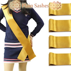 Plain Sash Blank Sash Ribbon Sashes Decorate Sash Satin Sash Pack of 10 ...
