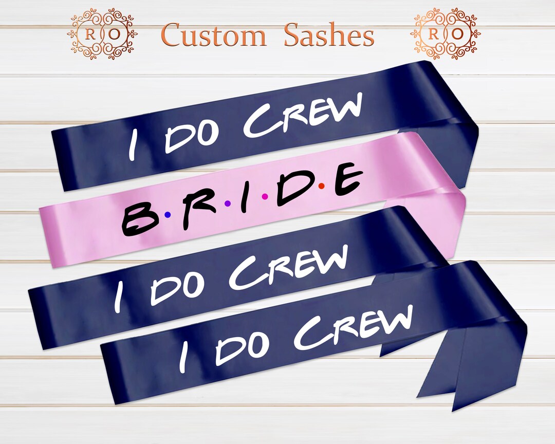 Customized Friends Theme Bachelorette Hen Party Sash the One - Etsy