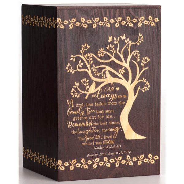 Custom Urn Box Human Ashes - Etsy