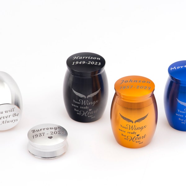 Mini Urns for Ashes Engravable - Etsy
