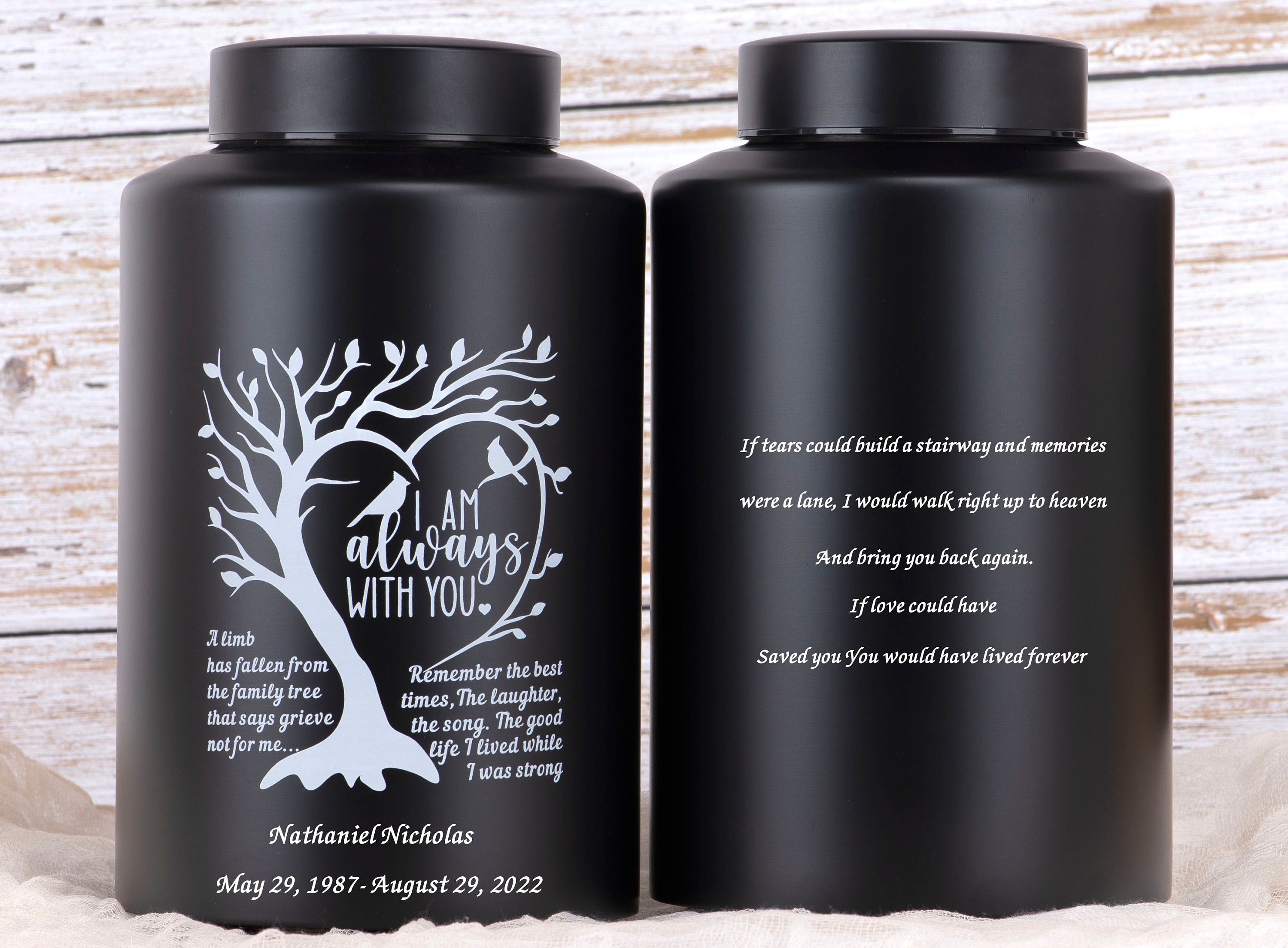 Personalized Urns for Adult Human Ashes Male Female Urn for - Etsy