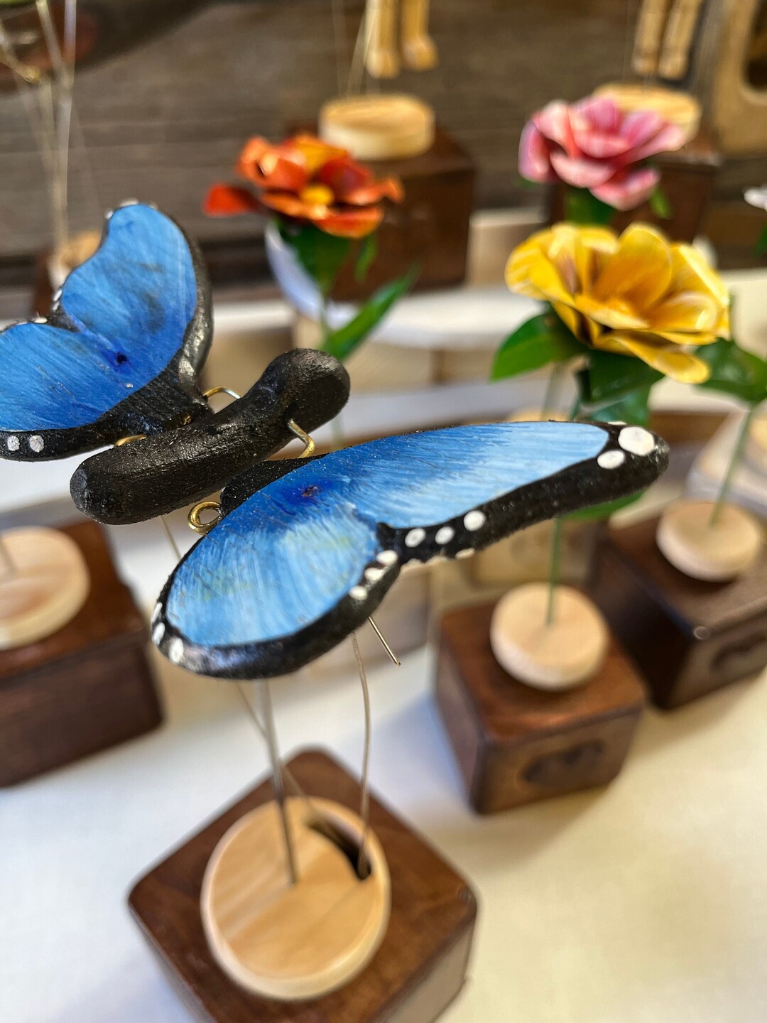 Flying Butterfly Kinetic Sculpture With Music Box - Etsy