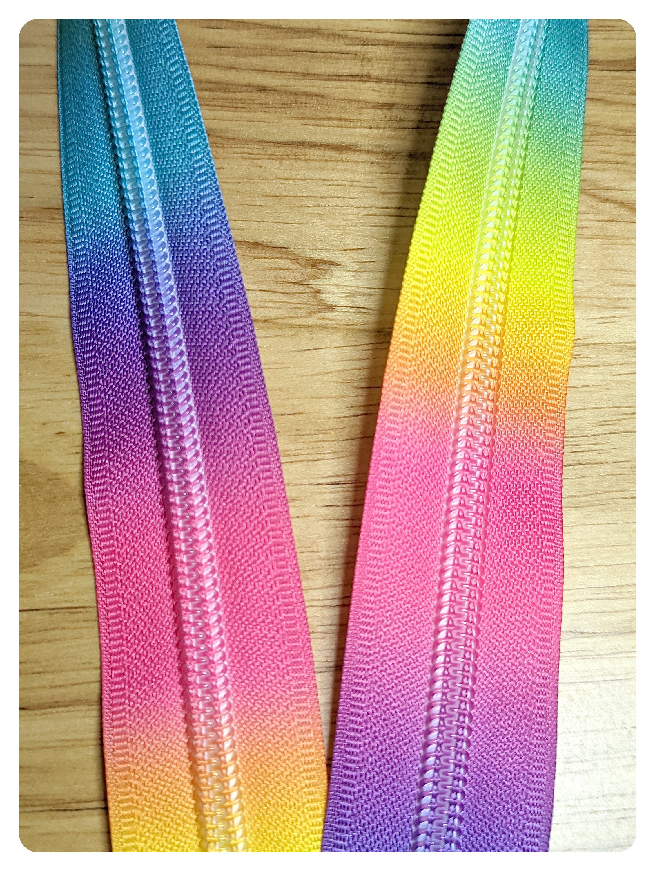 Size #5 Nylon Neon Rainbow Zipper Tape - Etsy