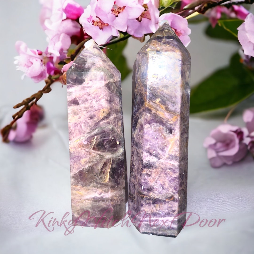 Silk Fluorite Tower-silk Rainbow Opalized Fluorite Obelisk-fluorite ...