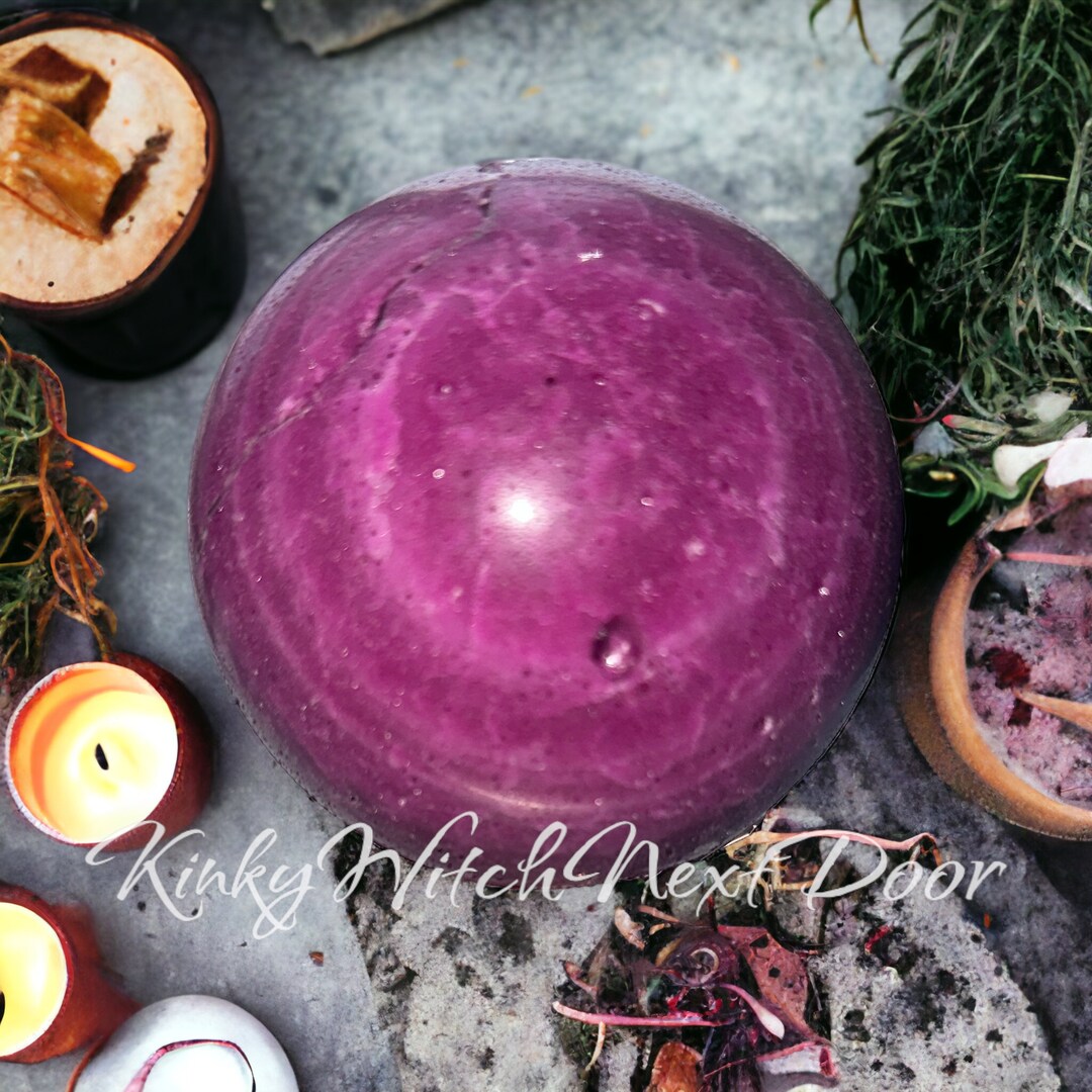 Ruby Sphere; Honeycomb Ruby-excellent Quality Large UV Reactive Ruby ...