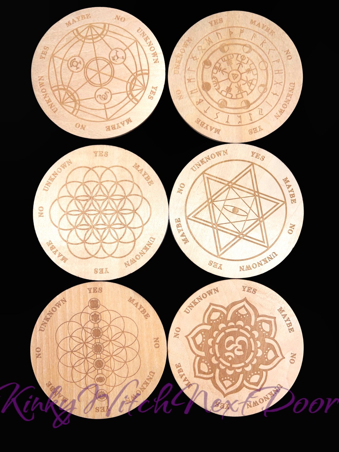 Pendulum Board/divination Board Metaphysical Altar Tools - Etsy