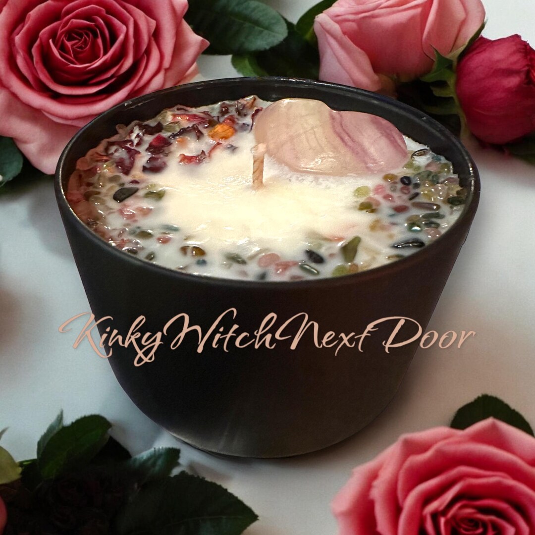 Made to Order Crystal Infused Spell Candle. I Make It, You Burn It and ...
