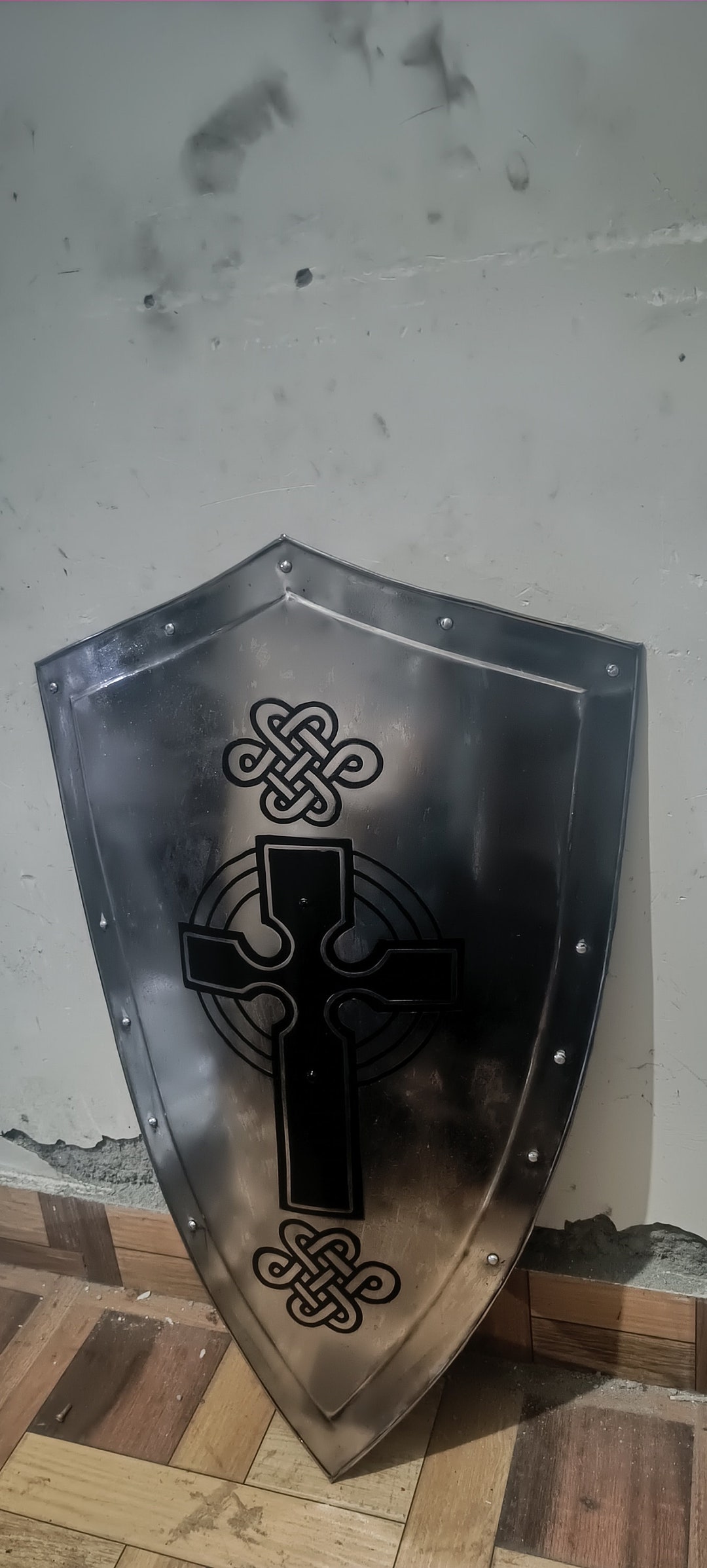 Medieval Templar Shield Heater Shield Medieval Knight Cross Shield ...