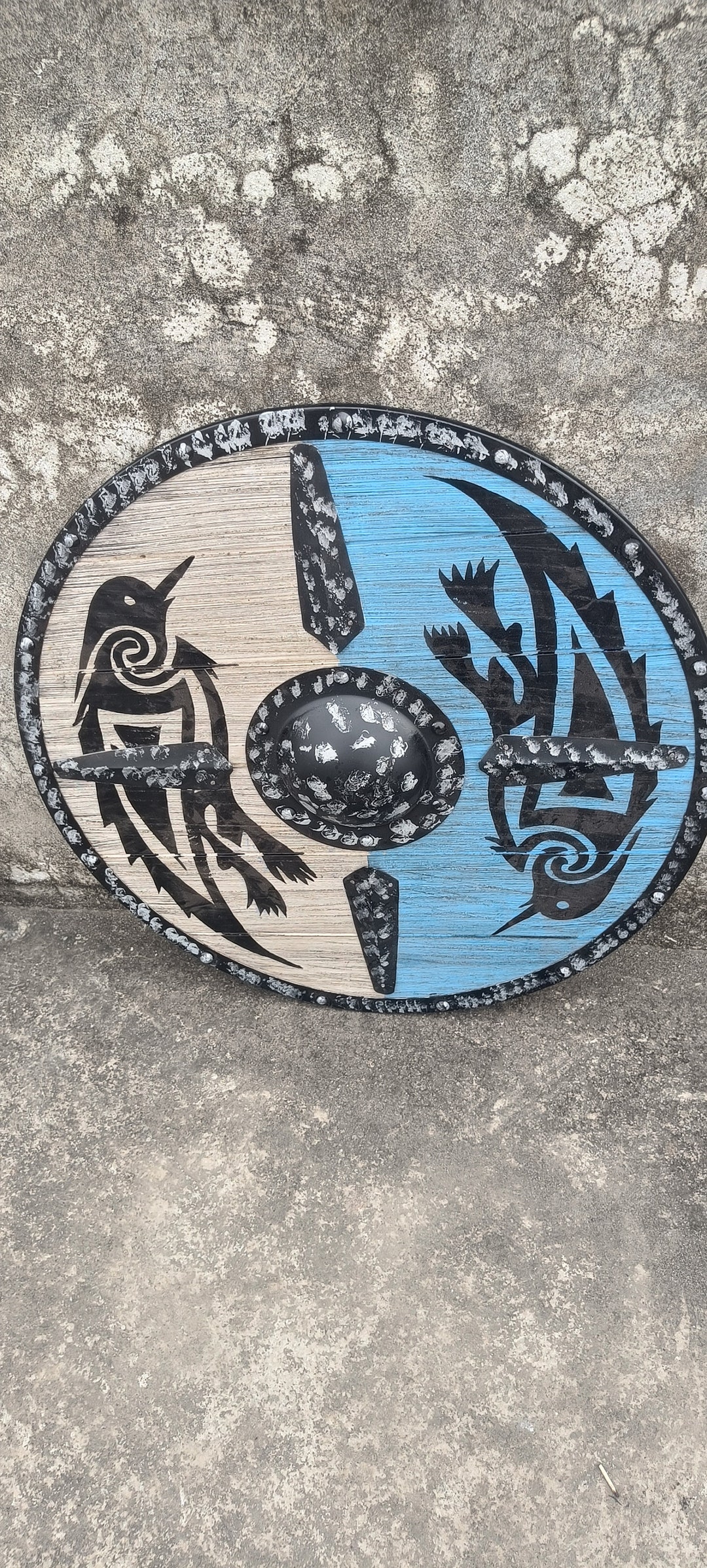 Eivor Valhalla Raven Viking Shield Authentic Battleworn Viking Shield ...