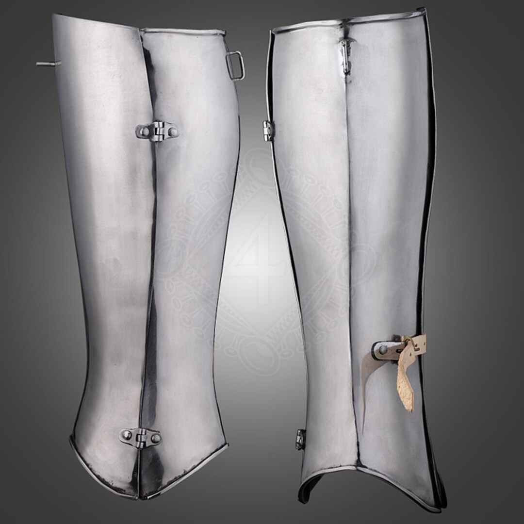 Medieval Knight Leg Pair Greaves Armor Set Steel Gothic Body Larp ...