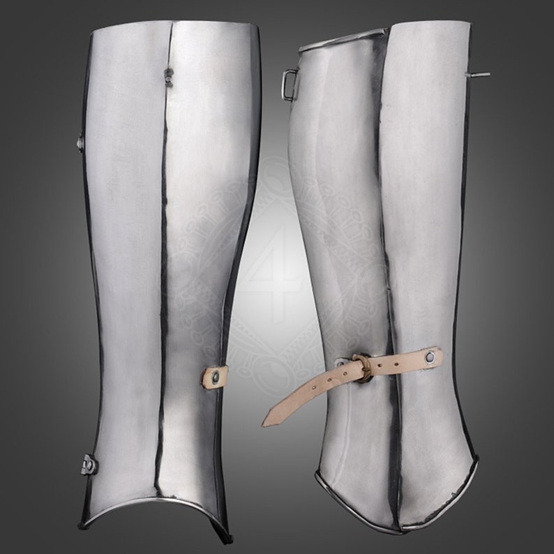 Medieval Knight Leg Pair Greaves Armor Set Steel Gothic Body Larp ...