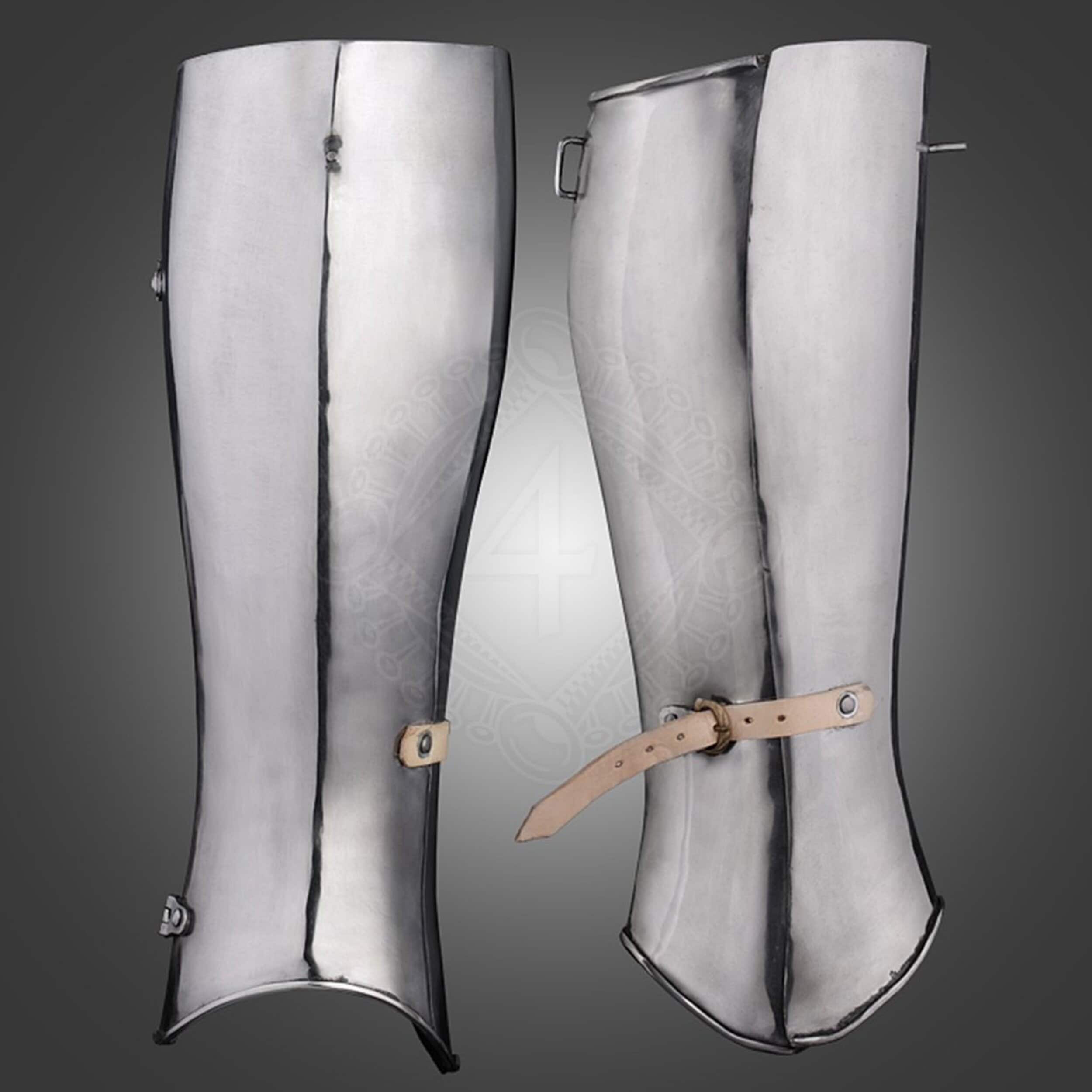 Medieval Knight Leg Pair Greaves Armor Set Steel Gothic Body Larp ...