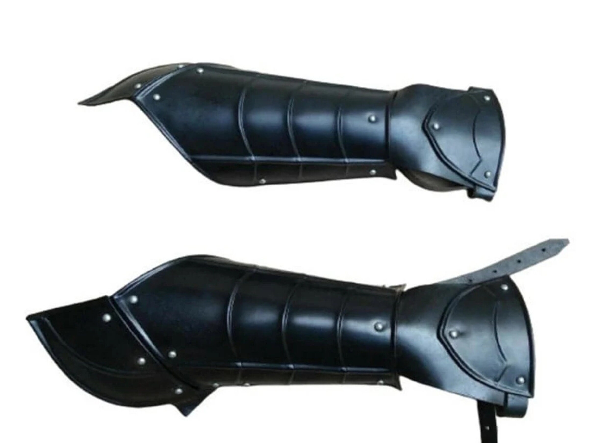 Medieval Steel Armbracers With Hand and Elbow Armorviking Arm Bracers ...