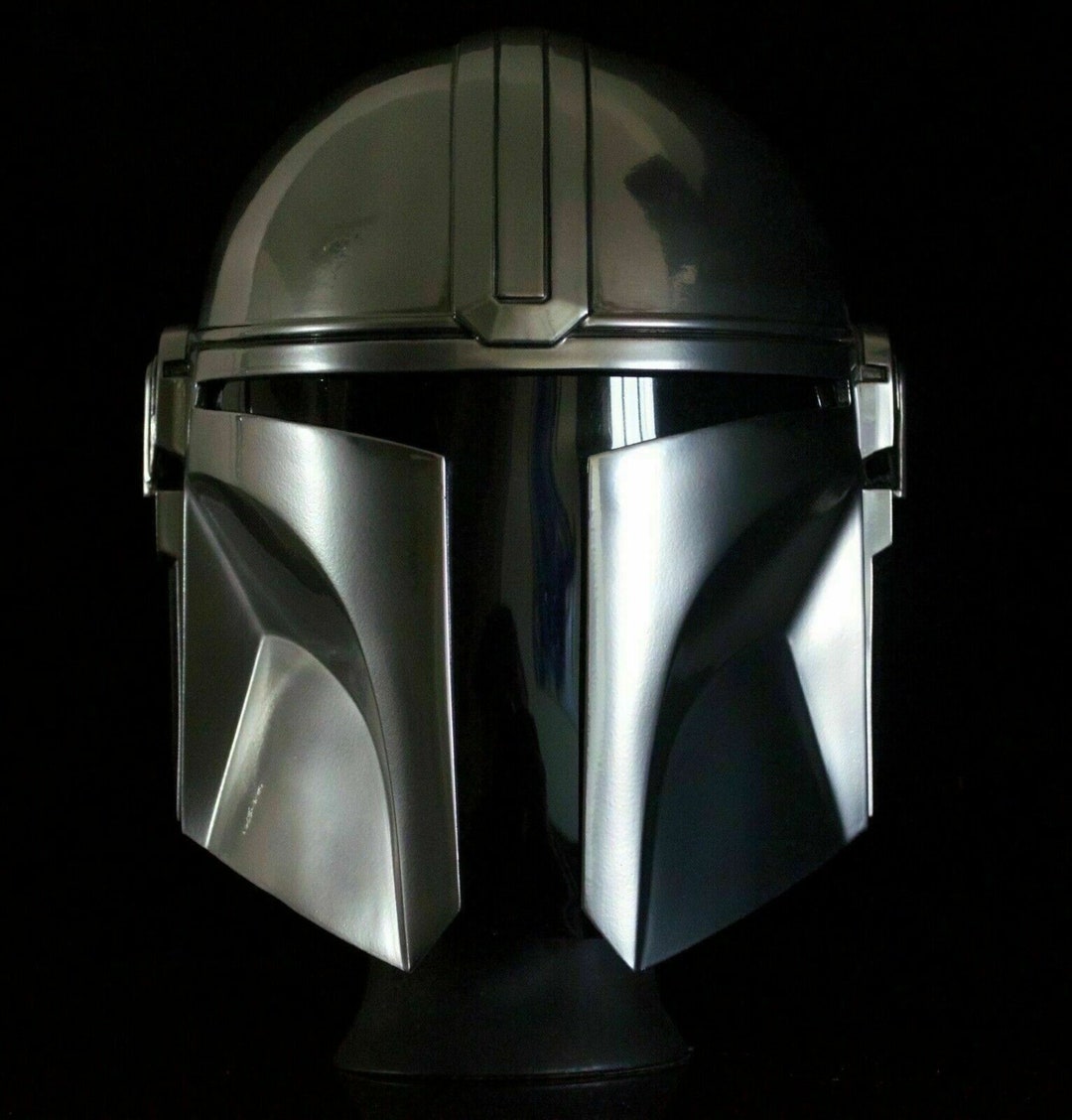The Mandalorian Helmet Steel Halloween Helmet With Liner and Chin Strap ...