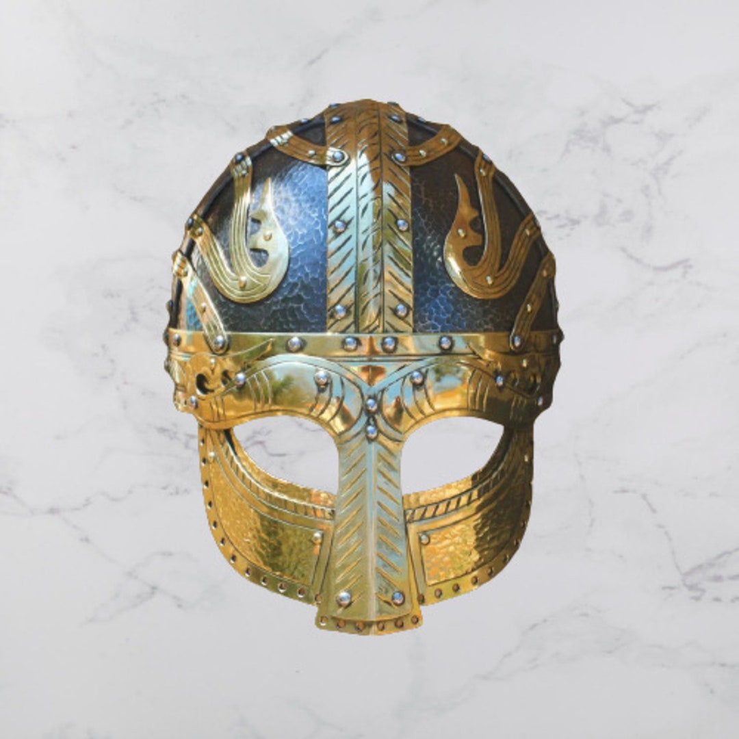 Medieval Viking Vendel Helmet Battle Warrior Steel Armor Helmet Larp ...