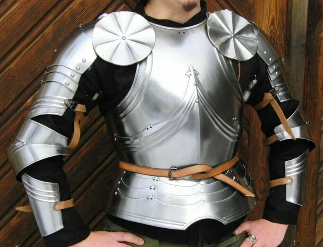 Medieval Gothic Knight Body Armor Suit Larp Crusader Wearable Knight ...