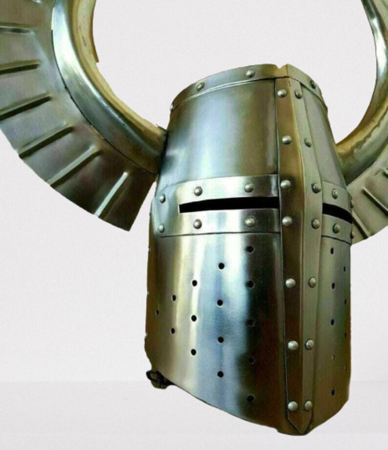 Medieval Templar Fantasy Warrior Helmet SCA LARP Knight Helmet - Etsy