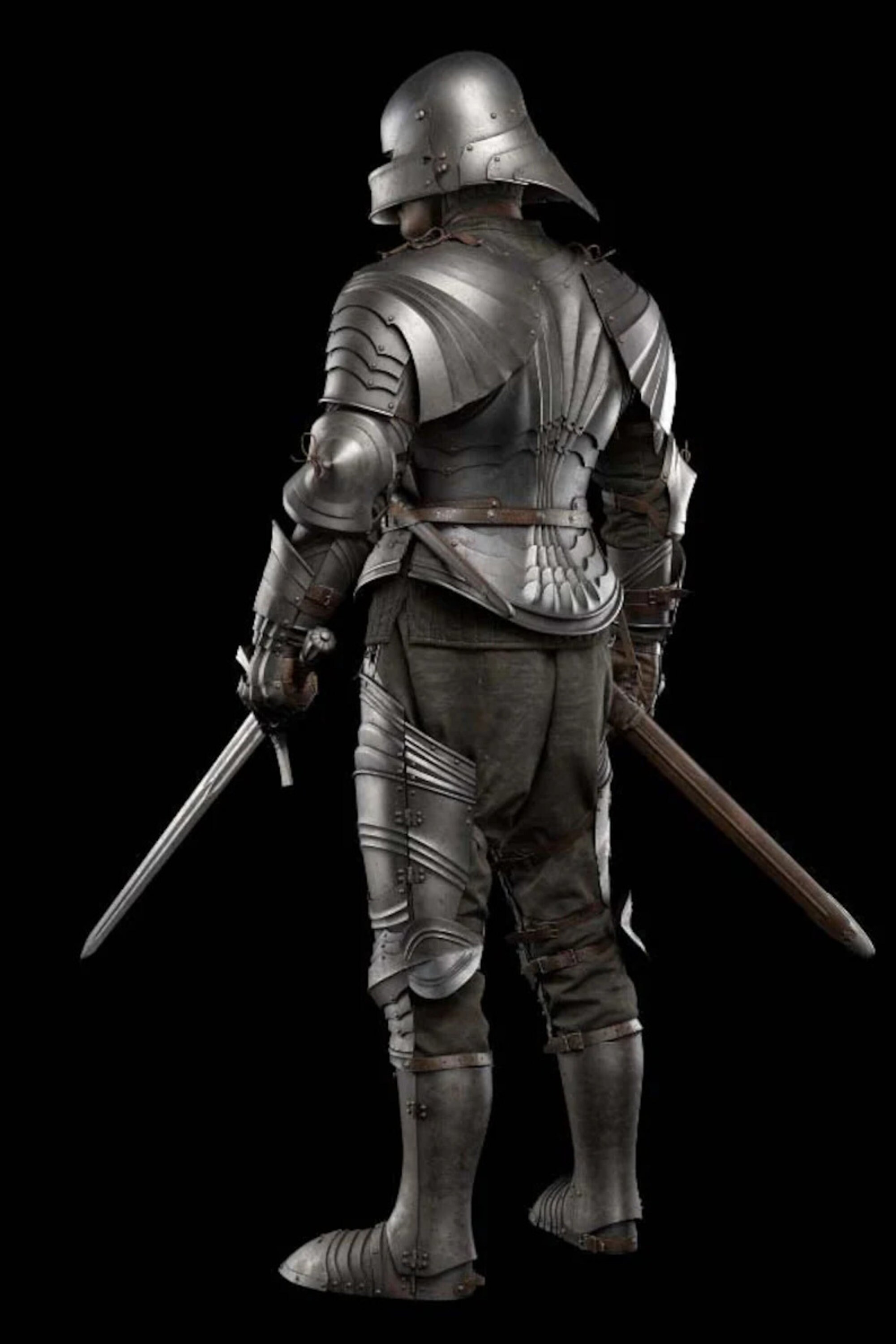 Medieval German Armor Suit Medieval Knight Armor Costume Battle Warrior ...