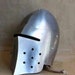 Steel Medieval Italian Bascinet helmet, Medieval Combat Helmet great ...