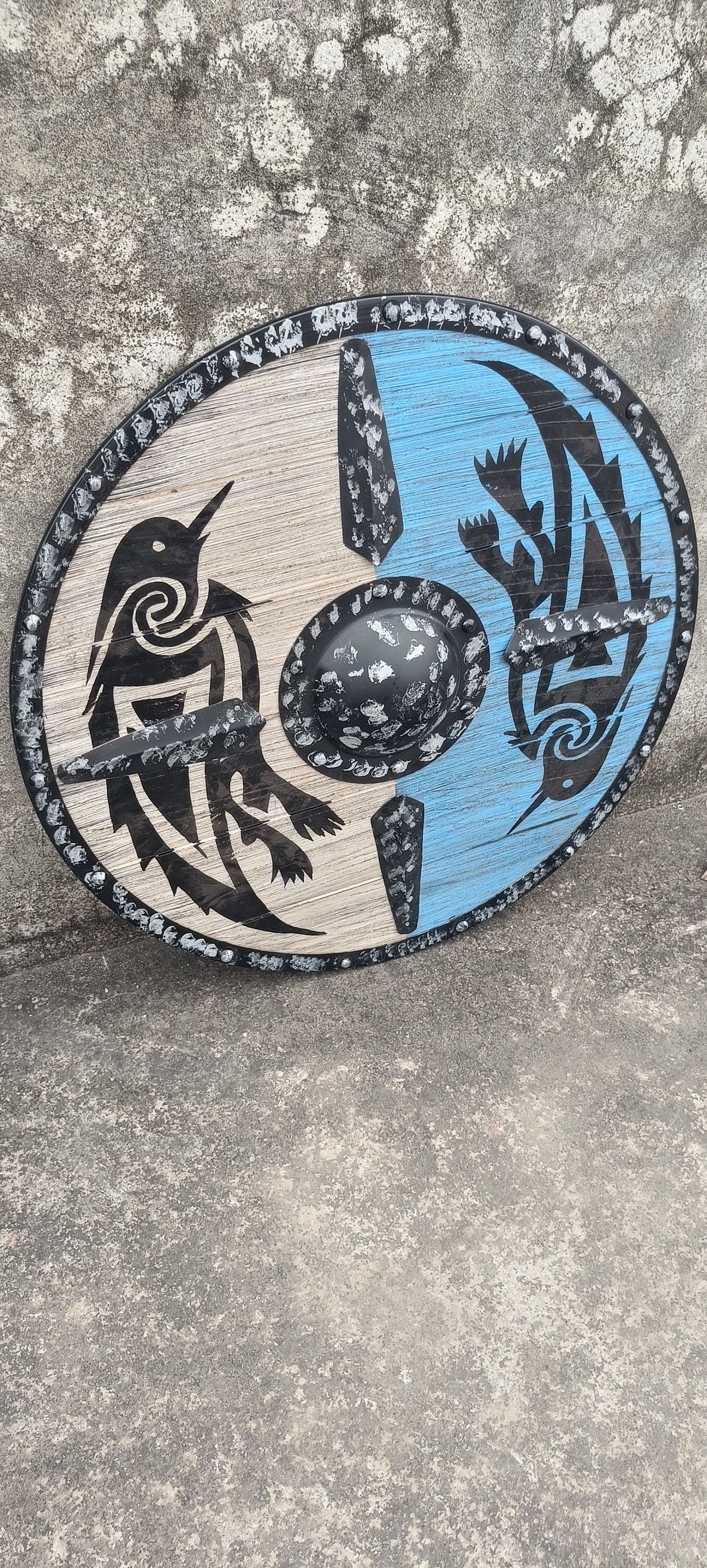 Eivor Valhalla Raven Viking Shield Authentic Battleworn Viking Shield ...