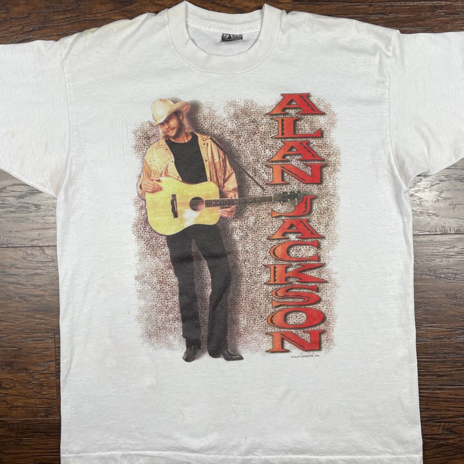 Alan Jackson On Tour 1995 T-Shirt, 90s Alan Jackson Country Music Tour ...