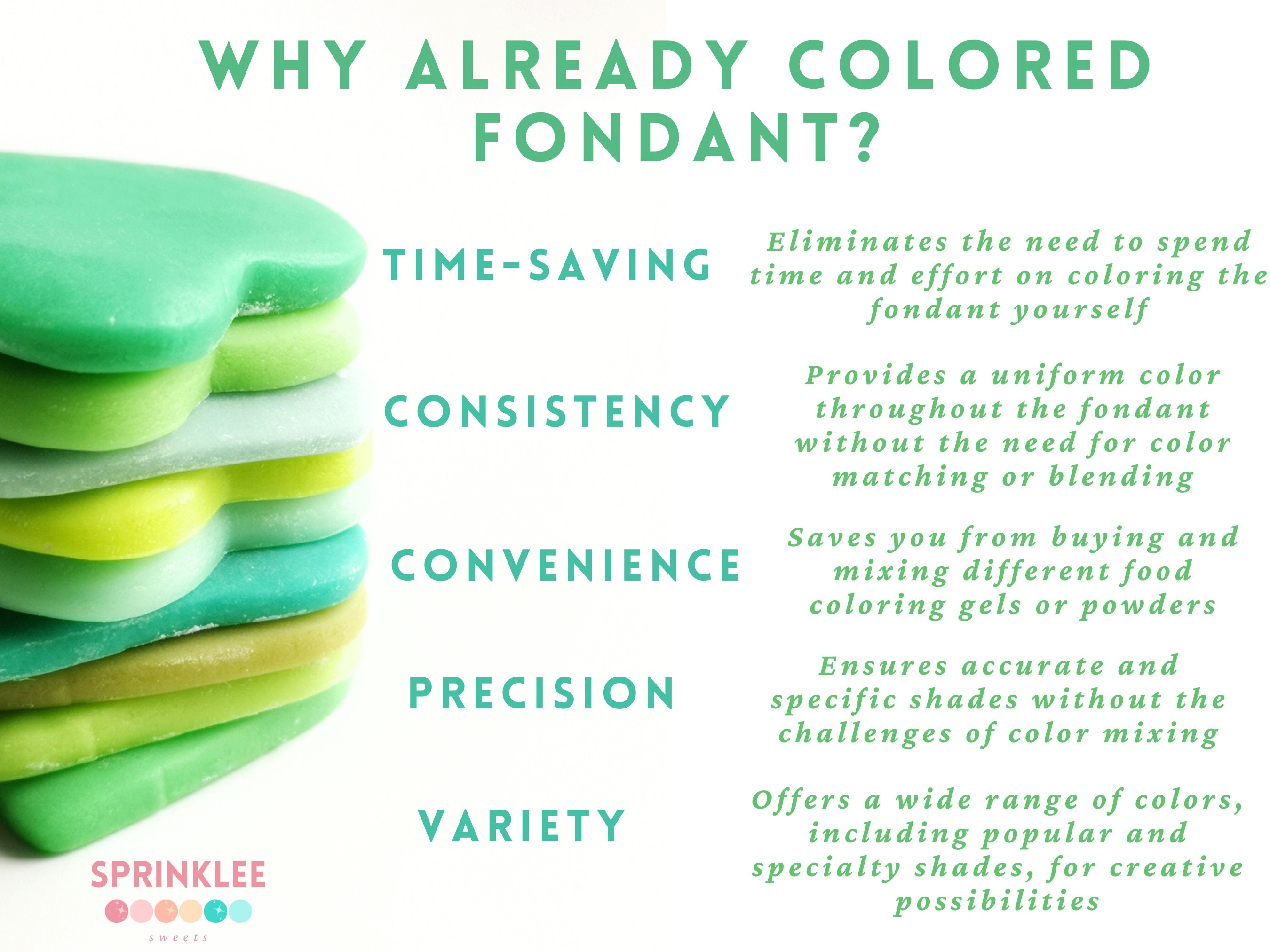 Fondant 9 Shades of Green Colour Palette for Cake Decorations - Etsy