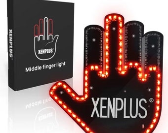 Middle Finger Light - Etsy
