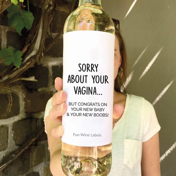 Funny Wine Labels - Etsy UK