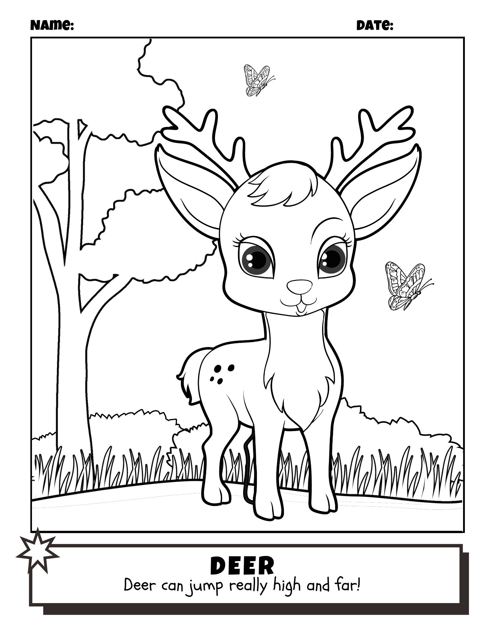 PDF Coloring Pagesanimal Cartoon Coloring Journey: A Fun & Educational ...