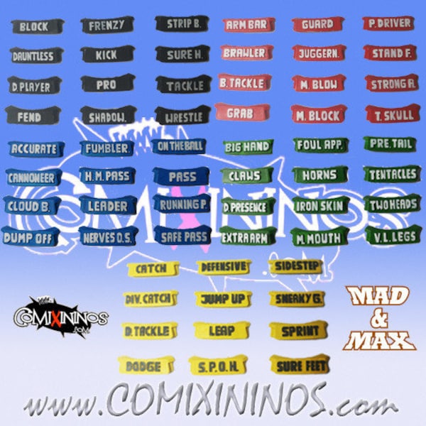 Blood Bowl Skill Bands - Etsy UK