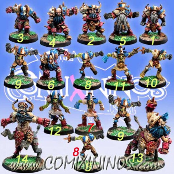 Chaos Dwarf Miniature Blood Bowl - Etsy