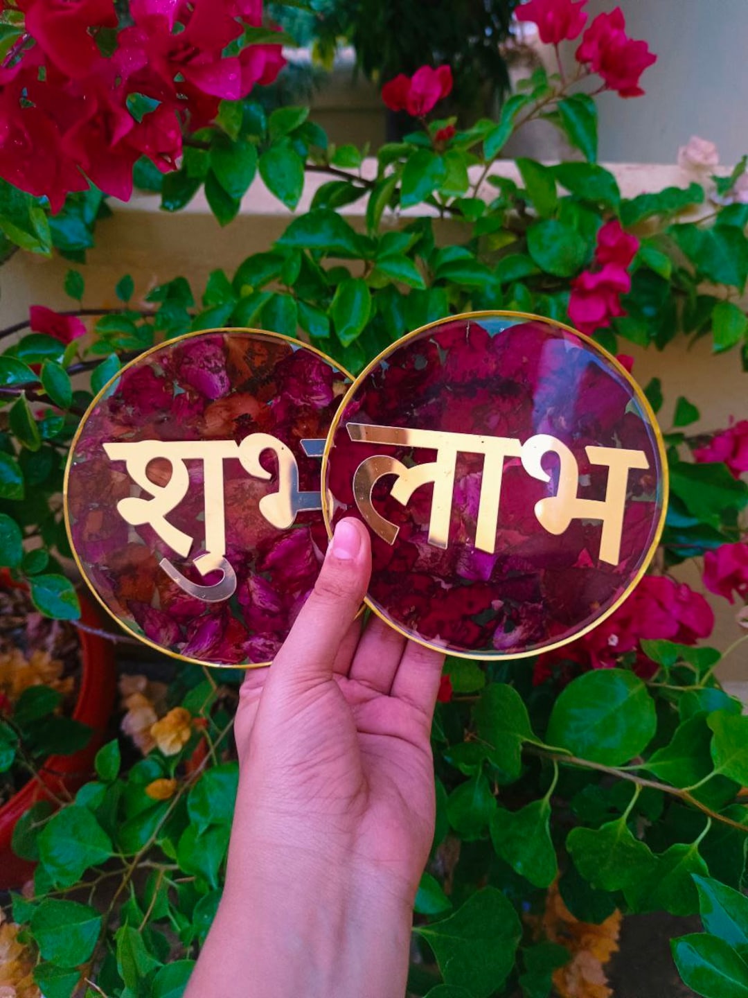 Resin Shubh Labh for Hanging or Doors Outside Decor - Etsy