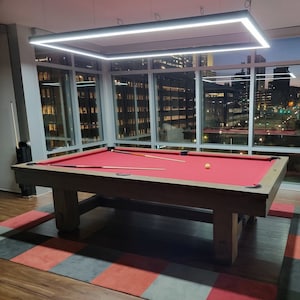 7ft-perimeter LED Billiard Pool Table Light - Modern Design Game Room ...