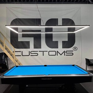 9ft-perimeter LED Billiard Pool Table Light - Modern Design Game Room ...