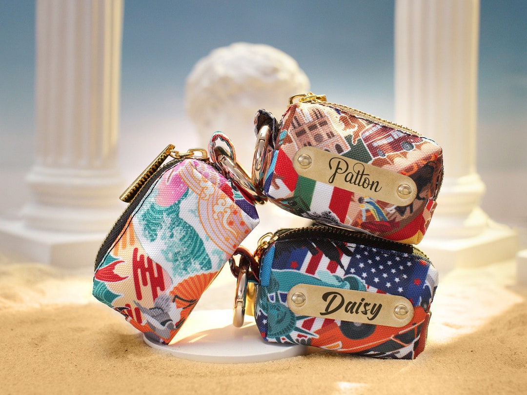 Personalized Dog Poop Bag Dispenser, Cute Poop Bag Holder, Custom Dog ...