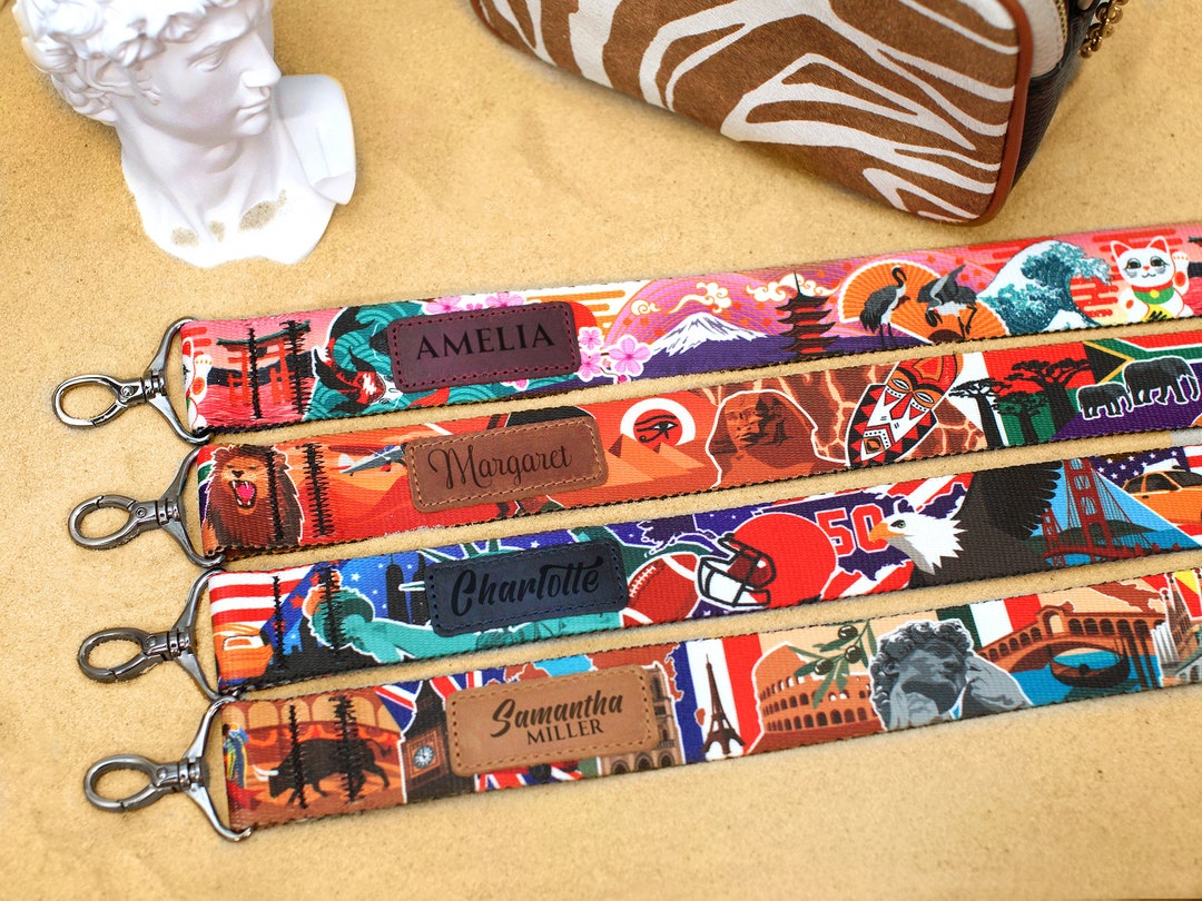 Print Replacement Bag Strap, Personalized Shoulder Bag Strap, Custom ...